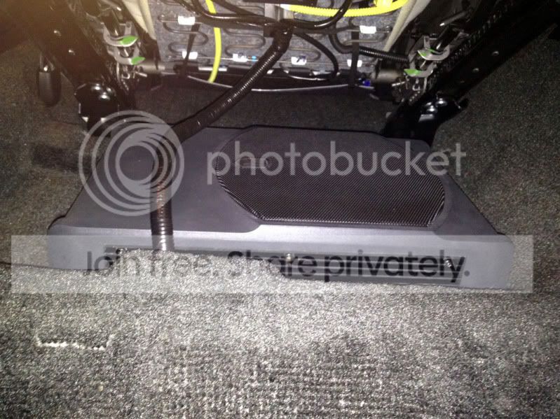 Under-seat subwoofer installed: 2012 OB | Subaru Outback Forums