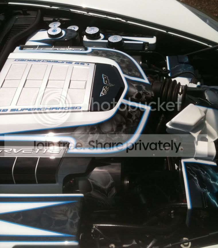ZR1 Custom airbrushed ZR1 Engine Bay - CorvetteForum - Chevrolet ...